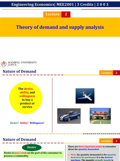 Engg Economics Lecture 2 Pdf Demand Supply And Demand