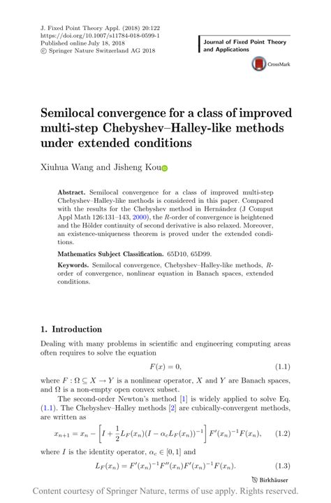 Semilocal Convergence For A Class Of Improved Multi Step Chebyshevhalley Like Methods Under