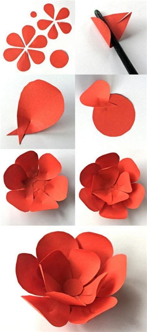 DIY Flores De Papel Passo A Passo De Frente Para O Mar