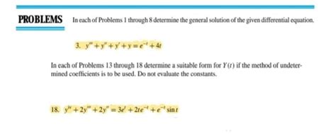 Solved Problems In Each Of Problems 1 Through 6 Use The