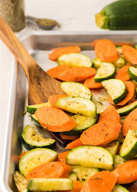 Roasted Carrots And Zucchini Living Chirpy
