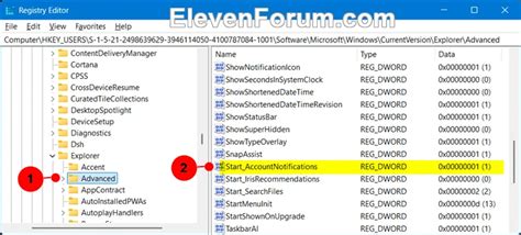 enable or disable notification badging for microsoft accounts on start