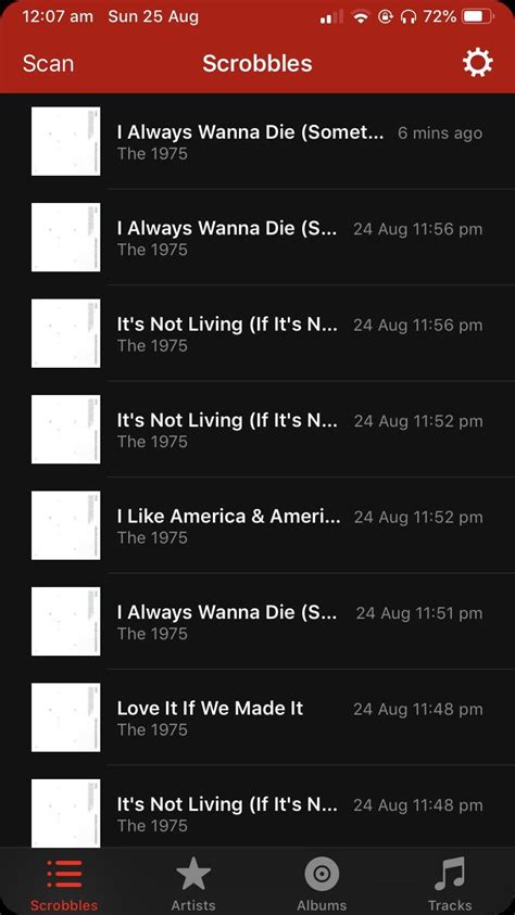 Any Idea Why This Happens I Listened To Each Song Once And Theyve