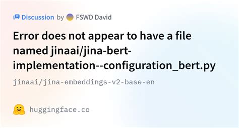 jinaai jina embeddings v2 base en · error does not appear to have a