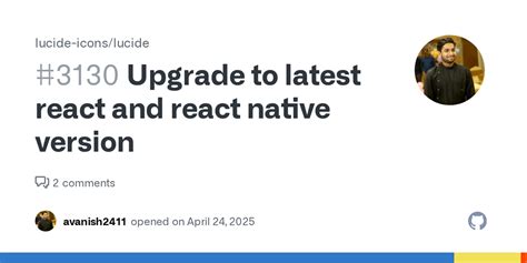 Upgrade To Latest React And React Native Version · Issue 3130 · Lucide
