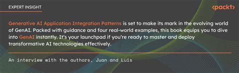 Generative Ai Application Integration Patterns Integrate Large Language Models Into Your