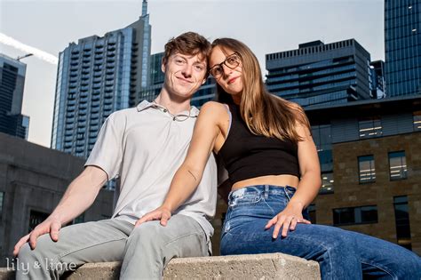 Emily And Gage S Engagement Journey Through Austin S Vibrant Playground Lily Lime