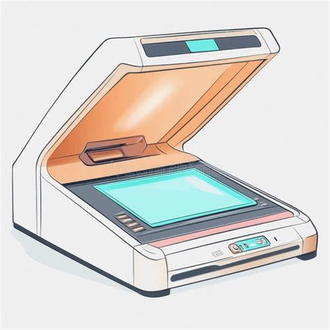 Scanner Printer With Paper In The Middle Showcasing Modern Technology