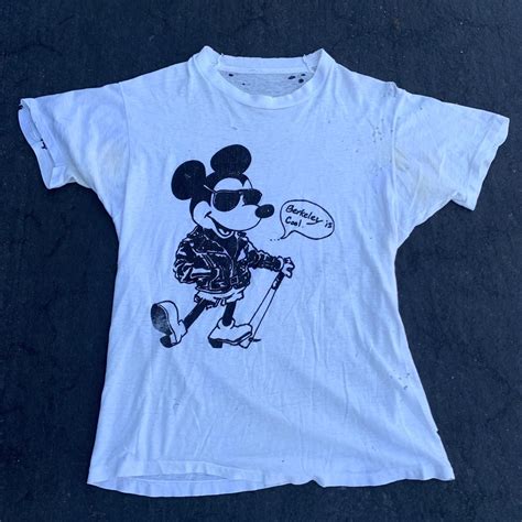 Vintage Punk Mickey Mouse Tee Shirt Dated 70s Depop