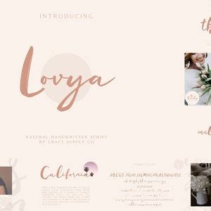 Handwritten Script Font Bundle Cricut Font Silhouette Font Canva Font Boho Chic Font