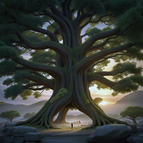 Premium Ai Image 3d Animated Magical Tree Ai Generated