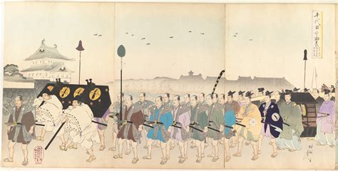 Yōshū Hashimoto Chikanobu Chiyoda Castle Album Of Men Japan
