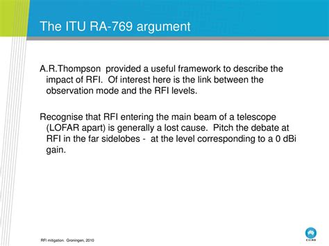 RFI Mitigation Techniques For RadioAstronomy Ppt Download