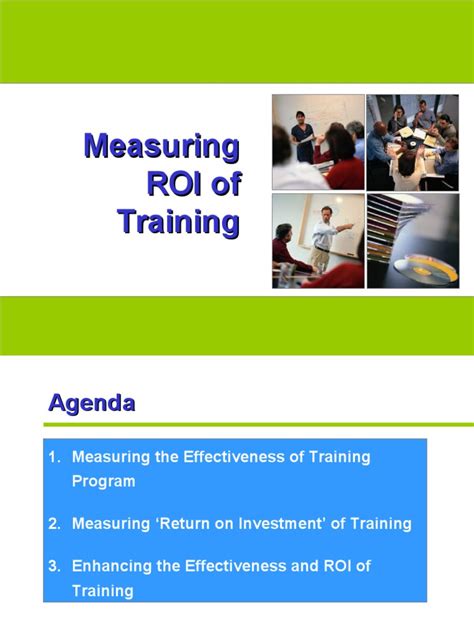 Measuring Roi Of Training Pdf Return On Investment Customer