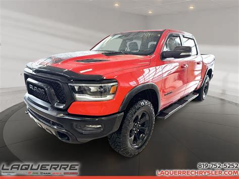 Ram 1500 Rebel 4x4 Bas KilomÉtrage Comme Neuf 2022 Flame Red Pr4