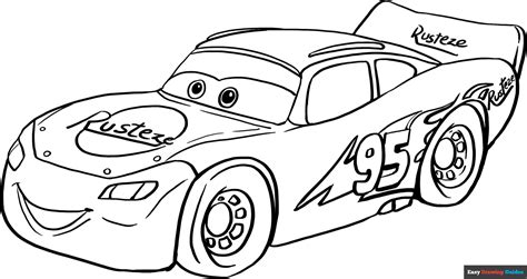 How To Draw Easy Lightning Mcqueen