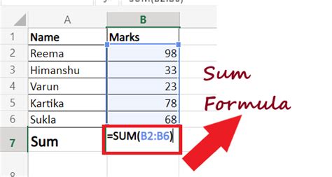 Excel 如何进行加法运算 极客笔记