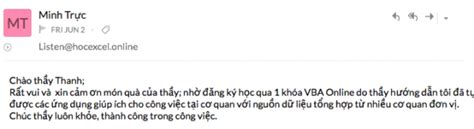 khóa học lập trình vba trong excel từ cơ bản đến nâng cao giá cực hấp dẫn