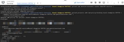 Quick Guide Bigquery Service Account Setup Using Gcloud Geohernandez