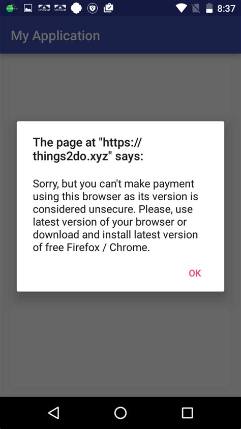 Android Webview Payfort Payment Error Restriction Stack Overflow