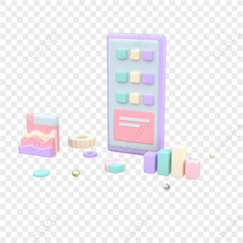gambar rendering 3d pengembangan aplikasi dan konsep ui ux ikon