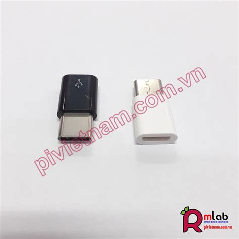 Đầu chuyển microUSB to USB typeC chính thức dành cho Raspberry Pi