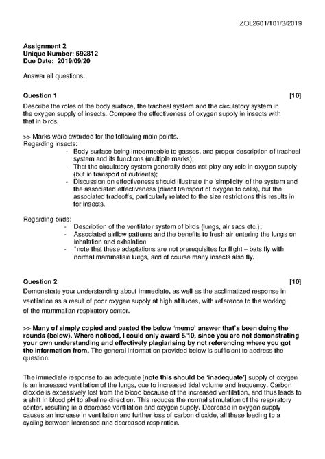assignment 2 memo previous material zol2601 101 3 assignment 2