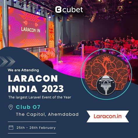 Cubet On Linkedin Laraconin Laravel Laracon Laraconin2023 Ahmedabad India Event…