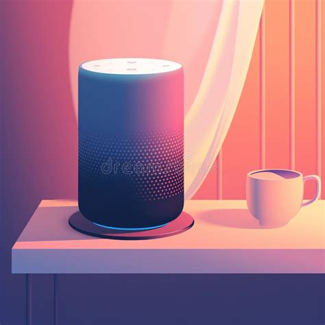 Voice Control Command Your Smart Home With Voice Assistant Technology Stock Illustration