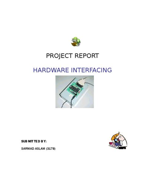 Project Report Hardware Interfacing Pdf Electronic Circuits Logic