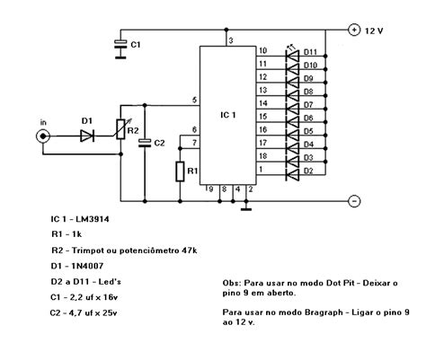 Vu Meter Circuit Diagram Diy Analog Vu Meter With Arduino Peak Meter