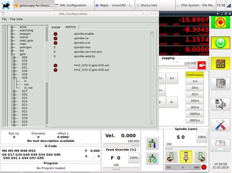 Spindle Ccw Hanging LinuxCNC