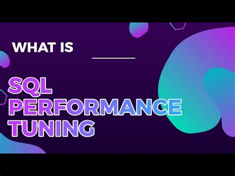 SQL Performance Tuning Sqlserver Sqlserver Sqltraining Sqltutorial Sqlforbeginners