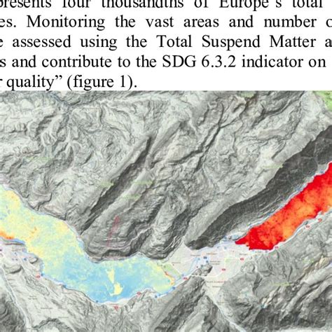 Estimated Total Suspended Matter Tsm In Lakes Thun Left And Brienz