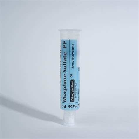 Morphine Sulfate 5mgml 30 Ml In 35 Ml Syringe Pca