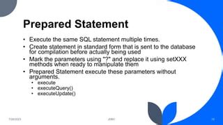 Slide Latihan JDBC PPT