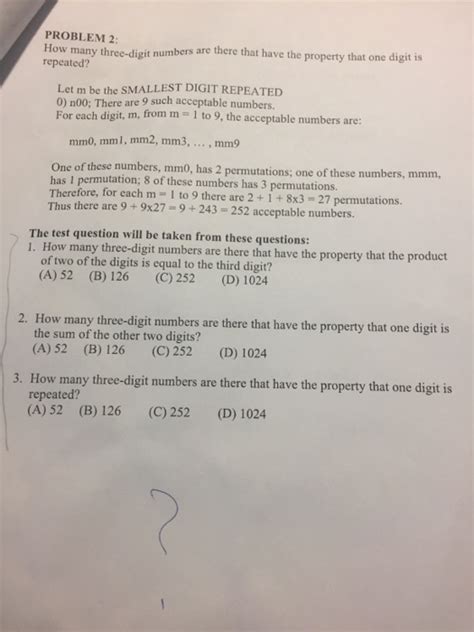 Solved Problem 2 How Many Three Digit Numbers Are There