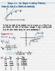 Understanding Slope And Tangent Lines In Velocity Problems Course Hero