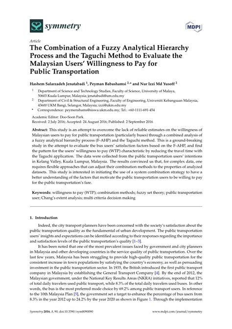 pdf the combination of a fuzzy analytical hierarchy process and the