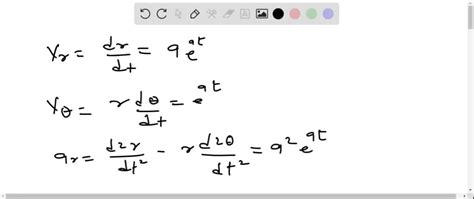 Solved Polar Components Of Velocity And Accelerat…