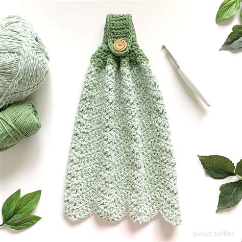 Kitchen Hand Towel Free Crochet Pattern Sweet Softies