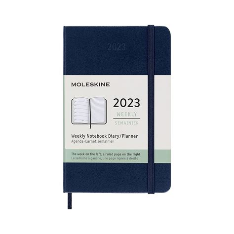 2023 12 Month Pocket Weekly Hardcover Classic Moleskine Planner
