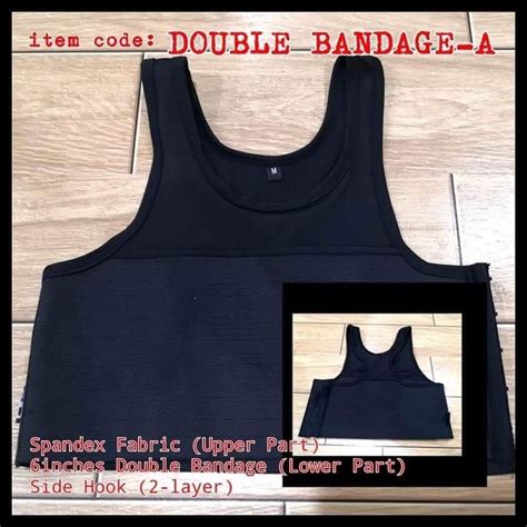 Mypride 6inches Double Bandage Side Hook Chest Binder For Lesbian