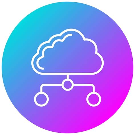 Premium Vector Cloud Networking Vector Illustration Style
