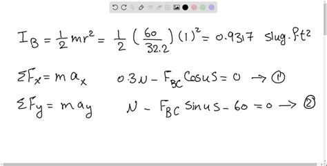solved disk d turns with a constant clockwise angular velocity of 30