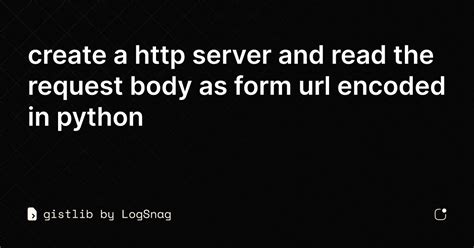 Gistlib Create A Server And Read The Request Body As Form Url
