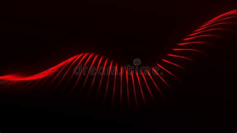 Abstract Digital Background Dynamic Wave Of Glowing Particles Data Flow Information Concept