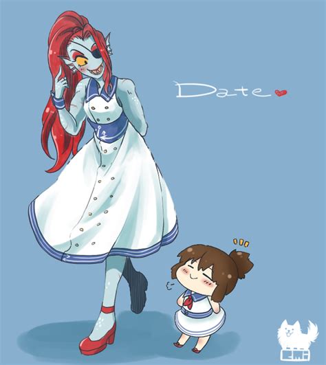Safebooru 1girl Androgynous Blue Skin Brown Hair Dress Eyepatch Frisk