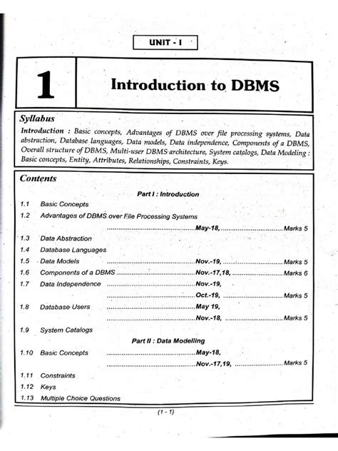 Unit 1 Dbms Pdf