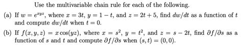answered a if w e yz where x and compute… bartleby